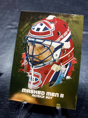2009-10 ITG, PATRICK ROY, MASKED MEN II FACT GOLD VERSION #MM-21, NHL ...