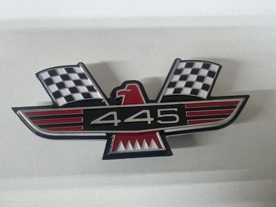 FORD 445 EAGLE BIRD FENDER EMBLEM FE 390 GALAXIE FAIRLANE MUSTANG ...