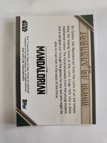 2023 Topps Chrome Star Wars Journey of Grogu The Mandalorian Refractor ...