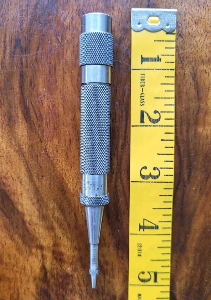 Vintage L. S. Starrett No. 18A Automatic Center Punch Machinist Tool ...