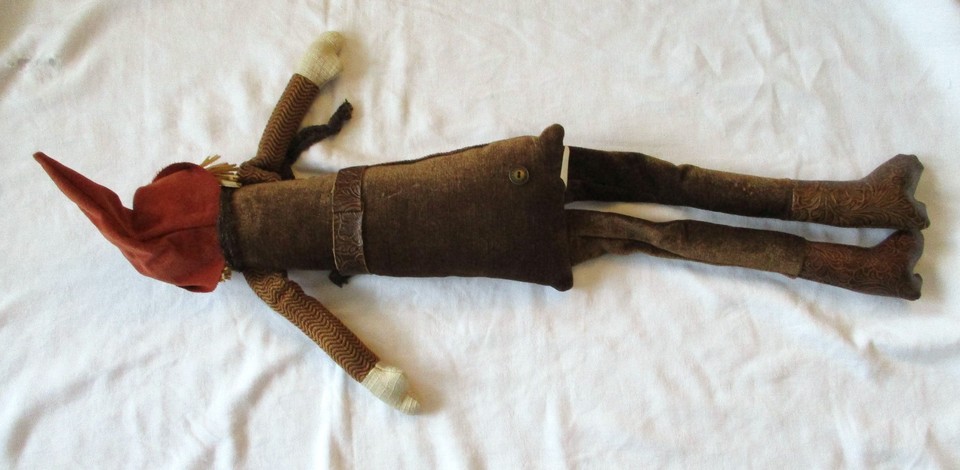 2010 Woof & Poof Thanksgiving/Fall/Autumn Scarecrow Shelf Sitter Cowboy ...