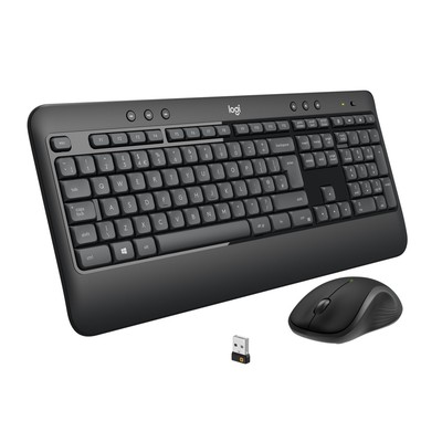 Logitech MK540 Wireless Desktop Keyboard and Mouse Set Black Dutch ...