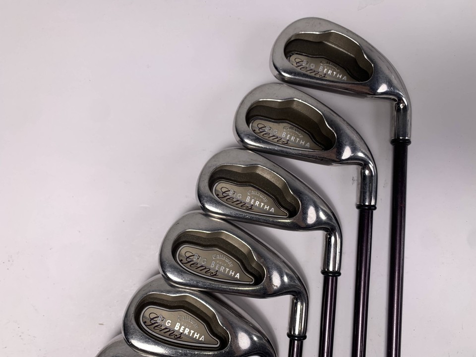 Callaway 2004 Big Bertha Gems Iron Set 4-PW+GW+SW Gems 65i Ladies ...