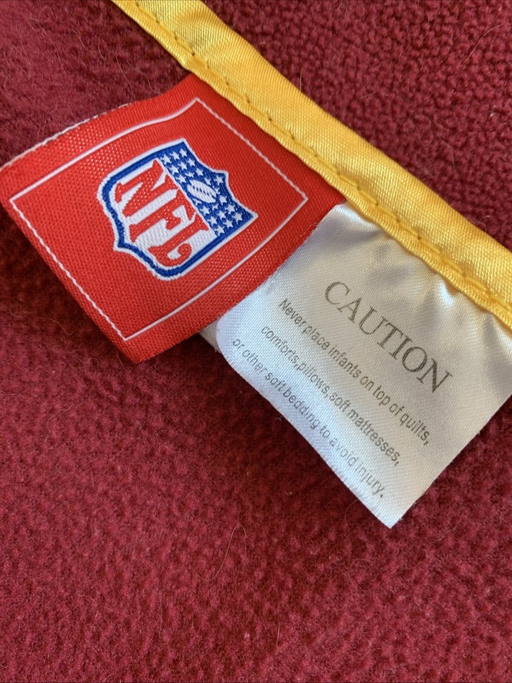 Vintage NFL Licensed Redskins Baby Blanket Embroidered Logo | eBay