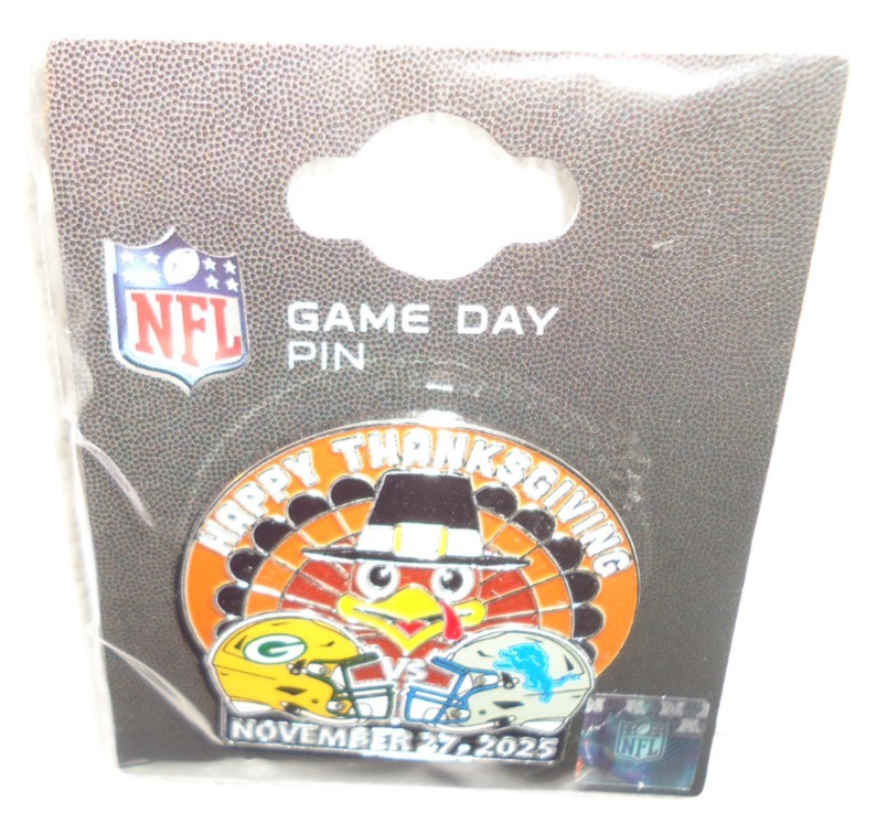 GREEN BAY PACKERS / DETROIT LIONS DATED 11/27/25 THANKSGIVING GAME DAY ...