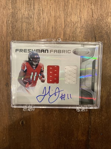 Julio Jones - Freshman Fabric - Signed Rookie Card - #55/499 | eBay