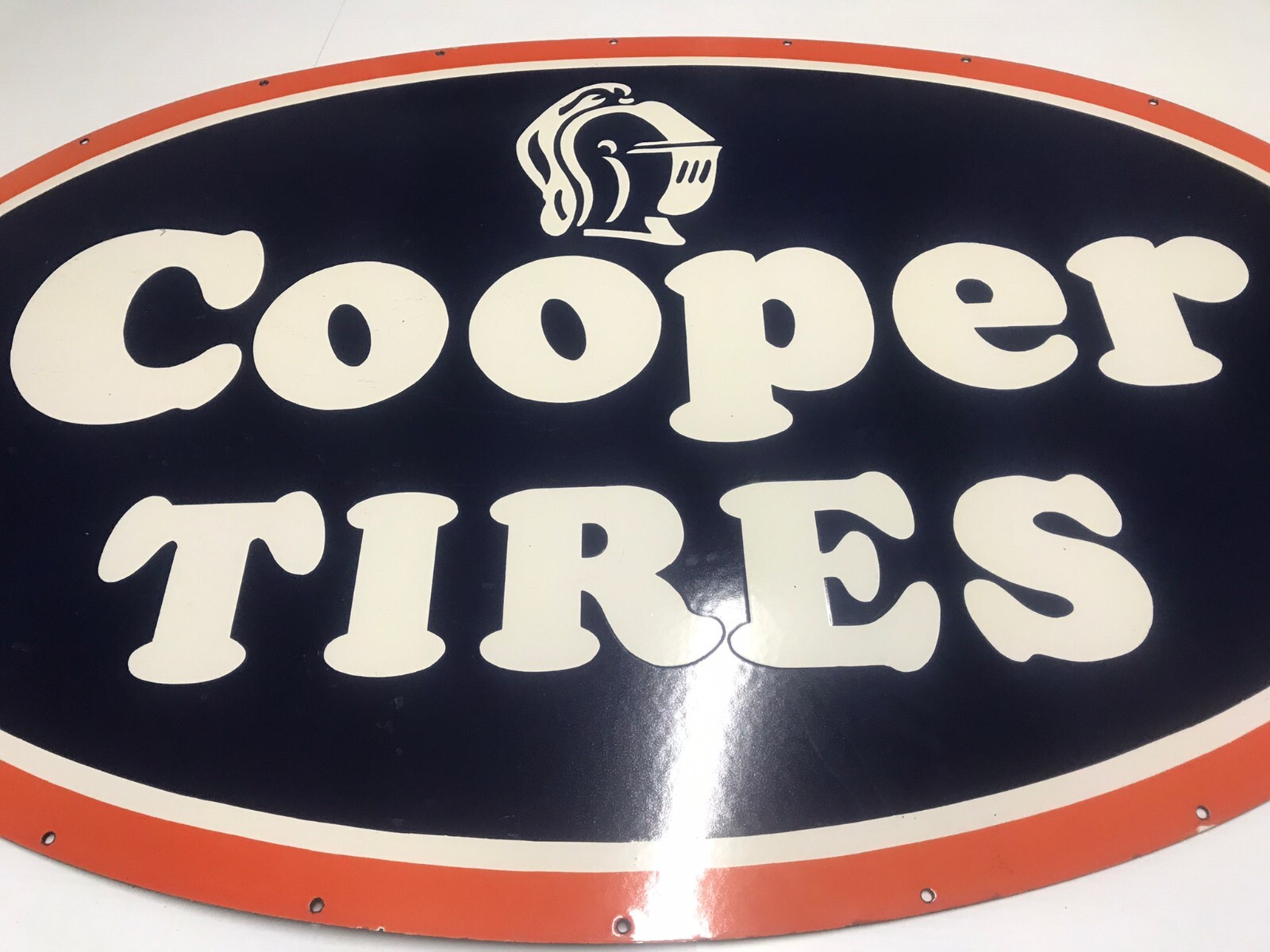 COOPER TIRES 48X30 SINGLE SIDED PORCELAIN ENAMEL SIGN | eBay