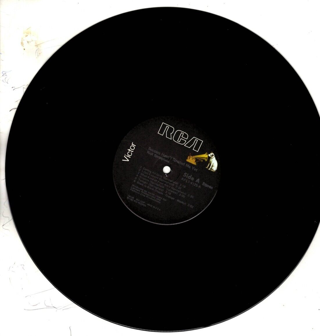 Rick Springfield Vinyl LP RCA Victor, 1982, AFL1-4125, Success Hasn't ...