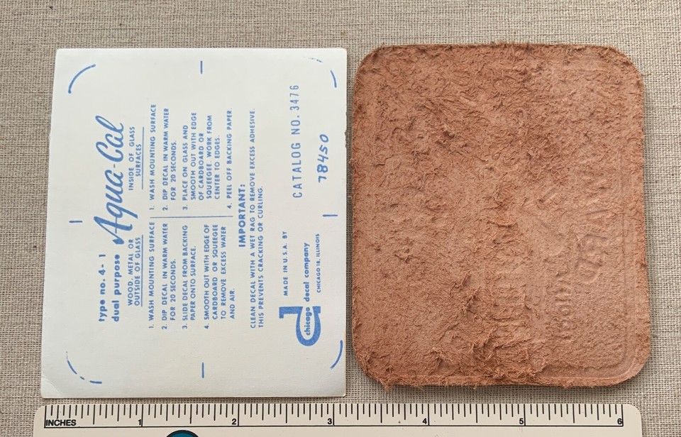 1960s 50 MILER AWARD Boy Scout Leather PATCH & DECAL Sticker BSA ...