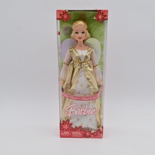 2005 Holiday Angel Barbie Doll Gold & White Outfit New In Box | eBay