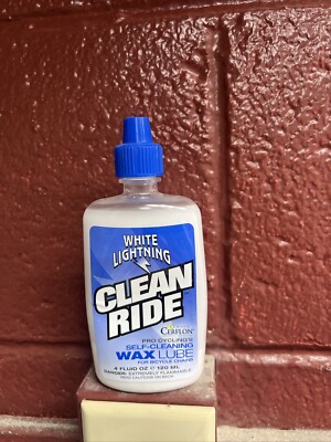 White Lightning Clean Ride 4oz Wax Chain Lube Squeeze Bottle Road Urban ...