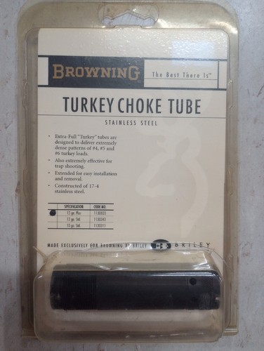 Browning Invector Extended Turkey Choke Tube 12GA Plus Extra Full ...