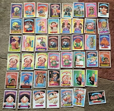 Lot of 46 Series 1 - 6 Garbage Pail Kids ERROR Cards Off Set Printing ...