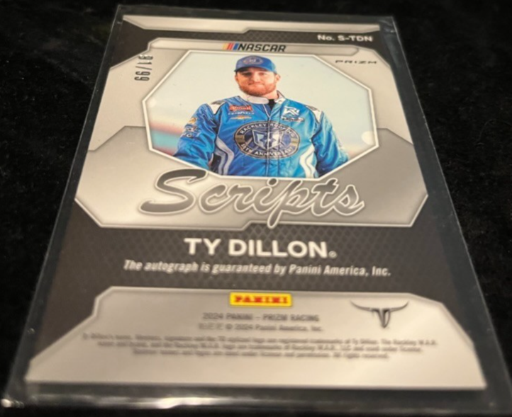 TY Dillon 2024 Panini Certified Autograph #S-TDN serial #91/99 | eBay
