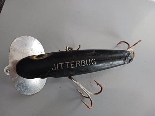 Vintage Black Color Arbogast Muskie Jitterbug Lure | eBay