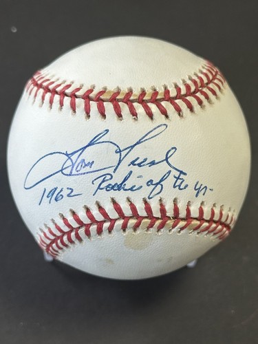 Tom Tresh Yankees Signed OAL Baseball " 1962 Rookie Of The Year "AUTO ...