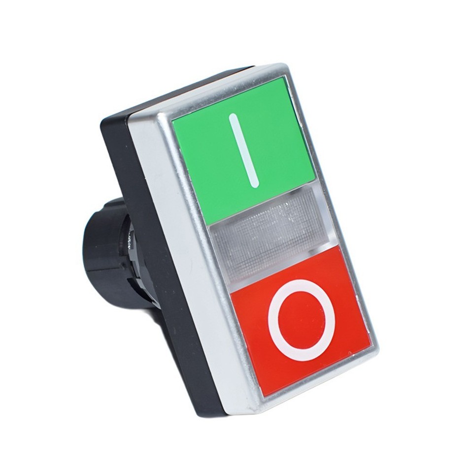 LA38 11D RG Dual Button Start Stop Switch with LED Indicator IP40 ...