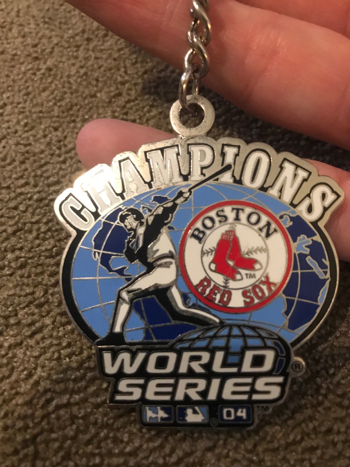2004 MLB WORLD SERIES CHAMPIONS BOSTON RED SOX KEYCHAIN (KC) | eBay