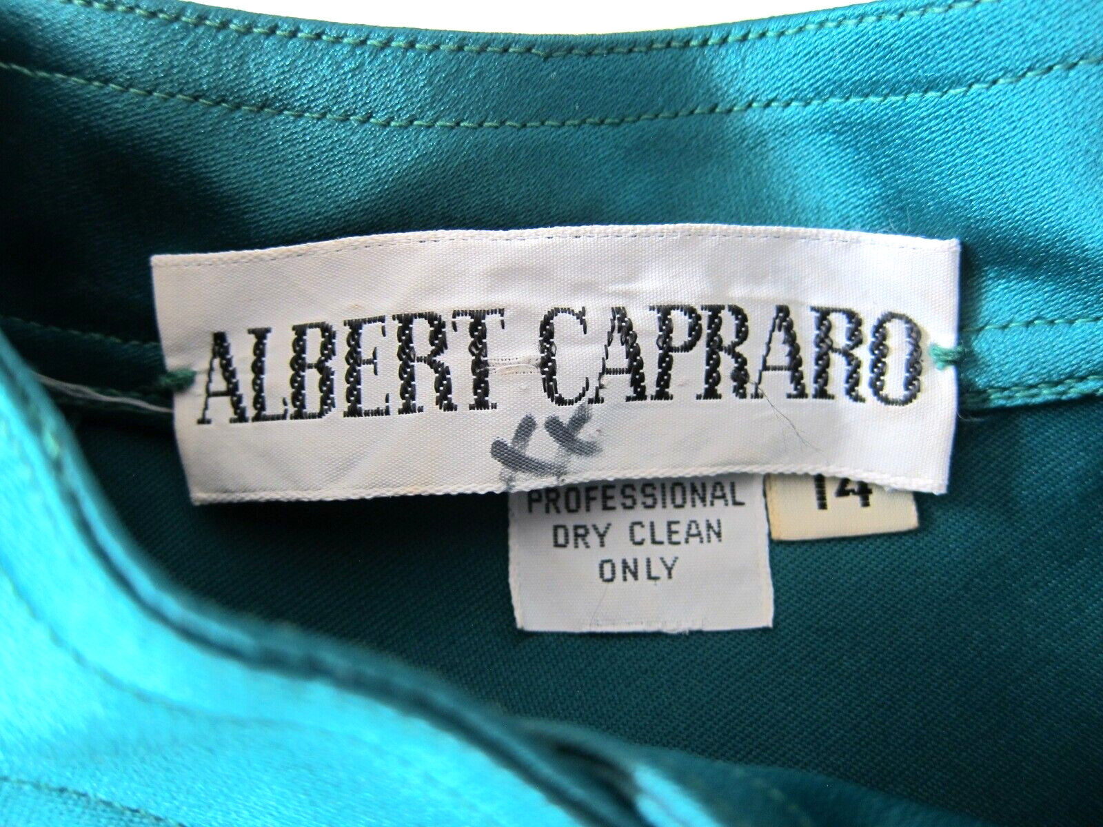 Vintage Albert Capraro Rare Jade Green High Neck Asia… - Gem