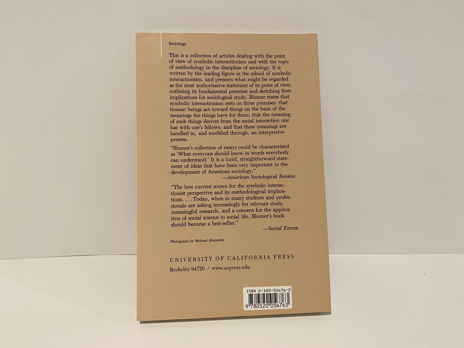 Symbolic Interactionism : Perspective and Method by Herbert Blumer ...