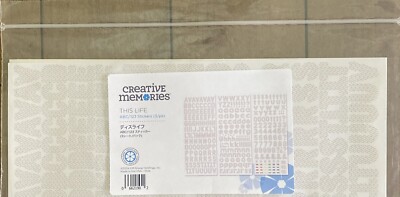 NEW CREATIVE MEMORIES This Life ABC/123 STICKERS | eBay