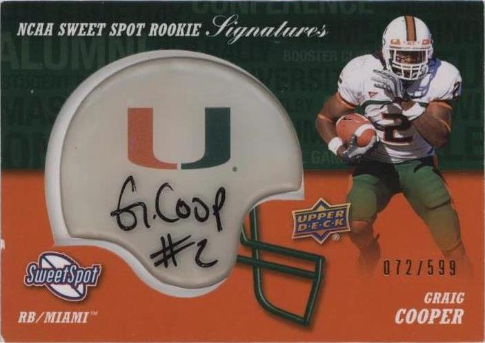 2011 Upper Deck Sweet Spot - Rookie Signatures Graig Cooper #RS-GC /599 ...