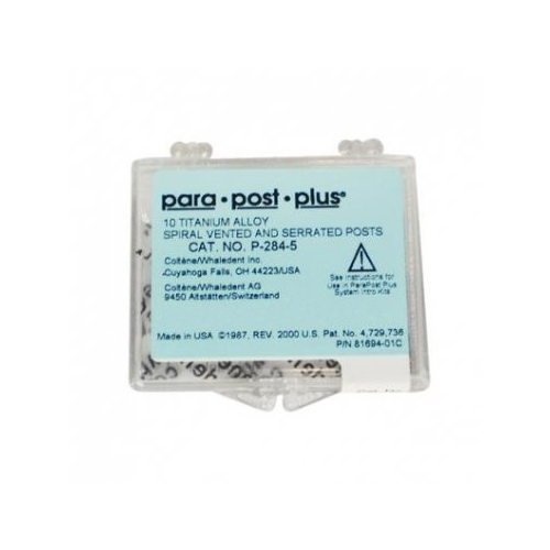 Coltene Whaledent P284-5 ParaPost Plus Titanium Posts .050" Red 10/Pk ...