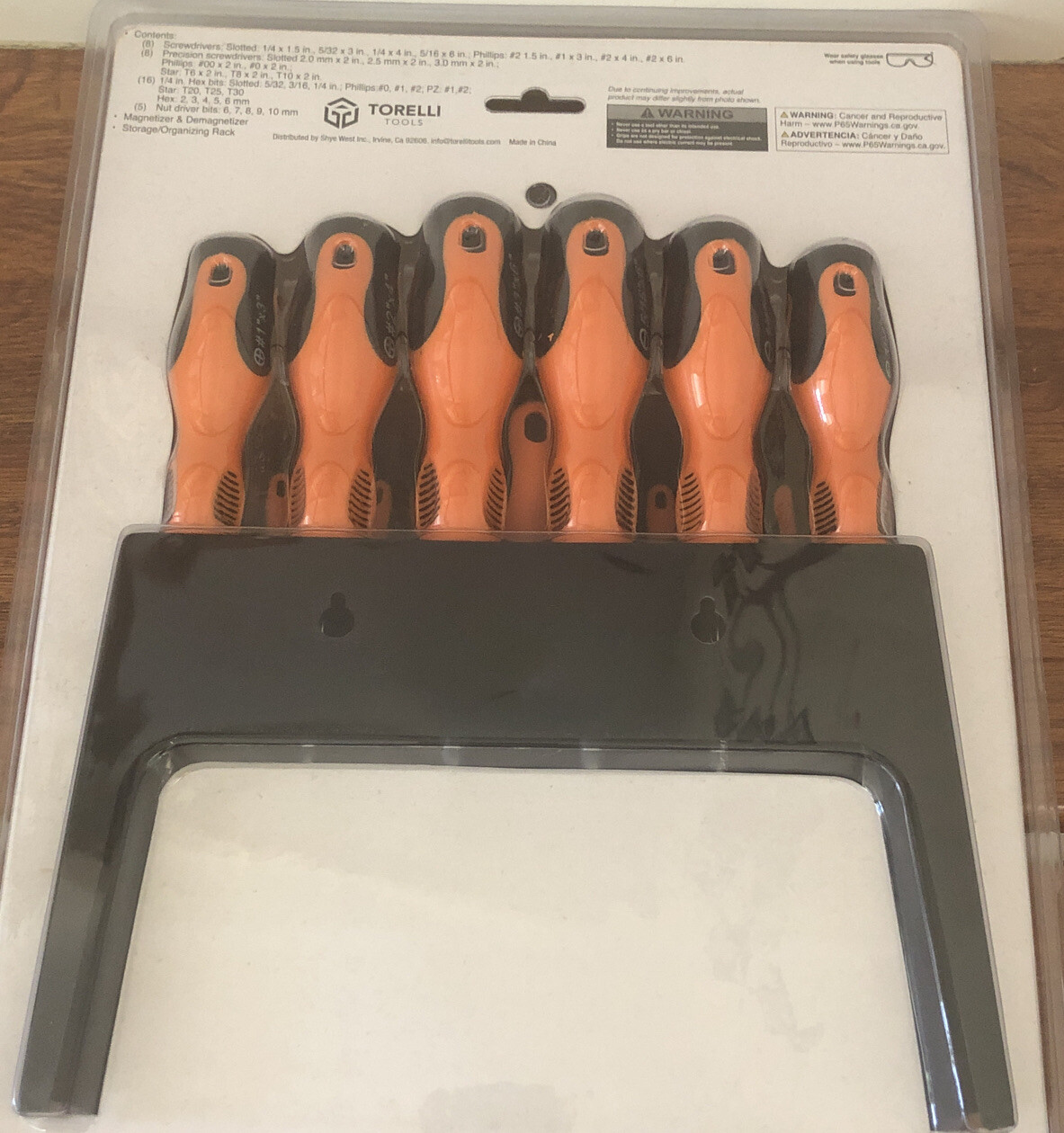 Torelli Tools 39 Piece Screwdriver Set with Bits and Storage Rack | eBay