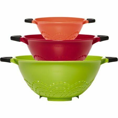 Farberware Soft Grip Colanders - 3 Pieces, Assorted Colors for sale ...