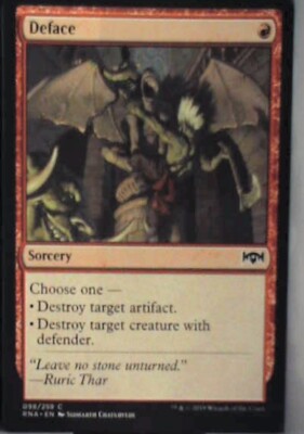 Deface - Ravnica Allegiance: #98, Magic: The Gathering Nm R58 | eBay