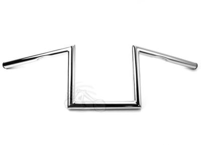 Chrome Z Bar 8 Inch Rise Handlebars Harley Softail Dyna Sportster ...