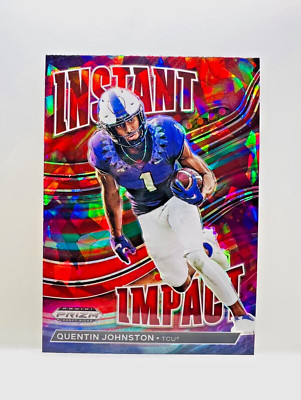 2023 Panini Prizm Draft Quentin Johnson Picks InstantImpact GoldIce RC ...