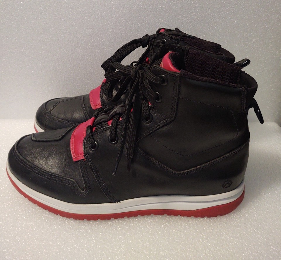 Men's REAX Fulton Waterproof Motorcycle Riding Shoes Black Red Size 10 ...