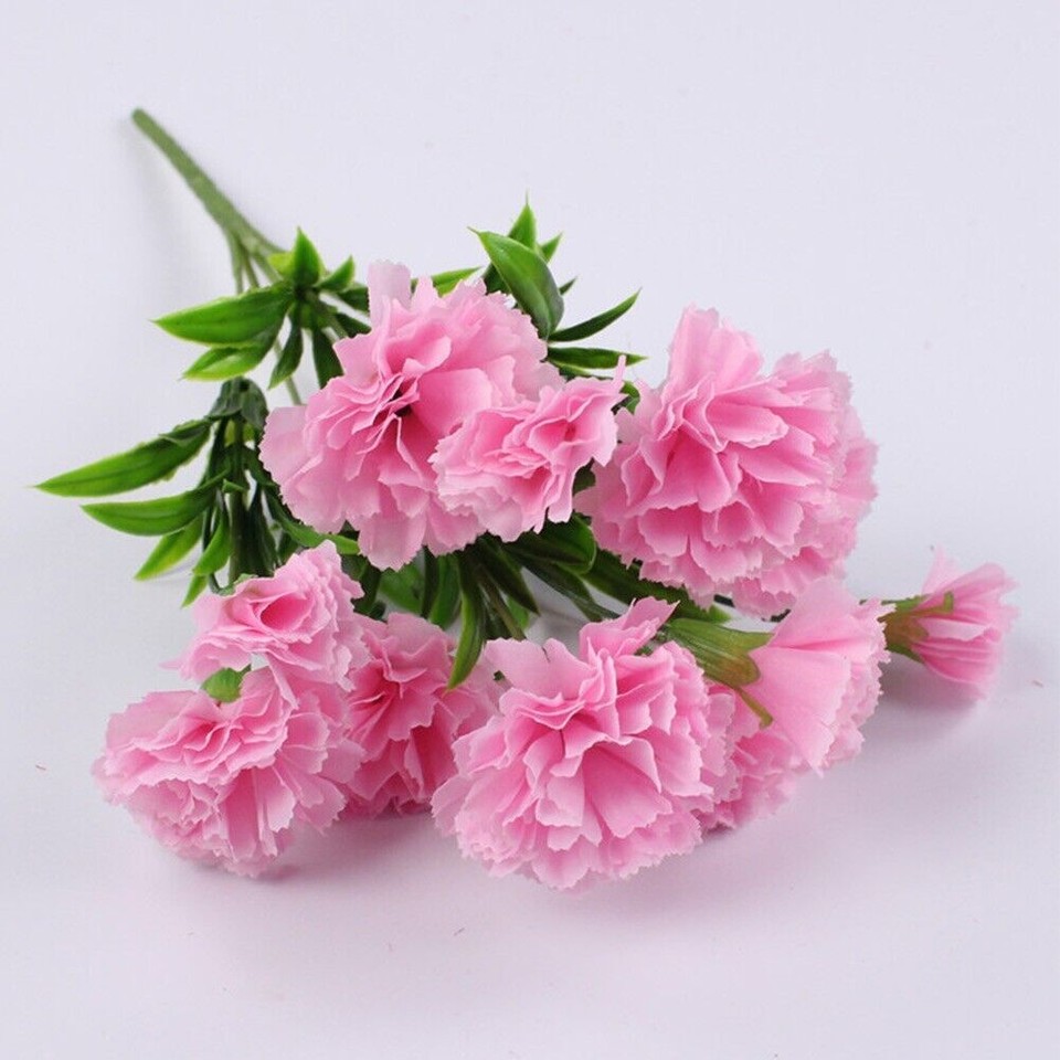 Artificial Carnation Fake Flower Bush Bouquet Home Wedding decor | eBay
