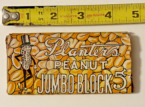 RARE 1920S PLANTERS MR. PEANUT JUMBO BLOCK DUMMY BAR | eBay