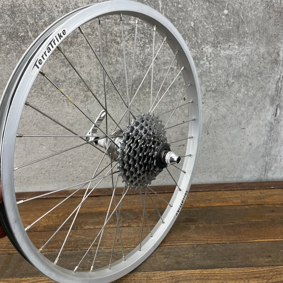Vintage Terratrike Recumbent Rear Wheel 20 in QR Hub 32 Hole Alloy 32h ...