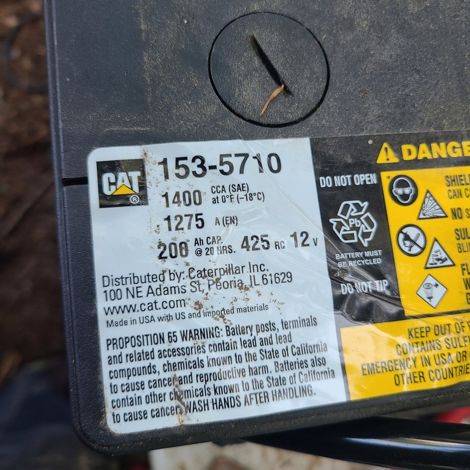 153-5710 CAT GROUP 4D 12V HD MAINTENANCE-FREE BATTERY | eBay