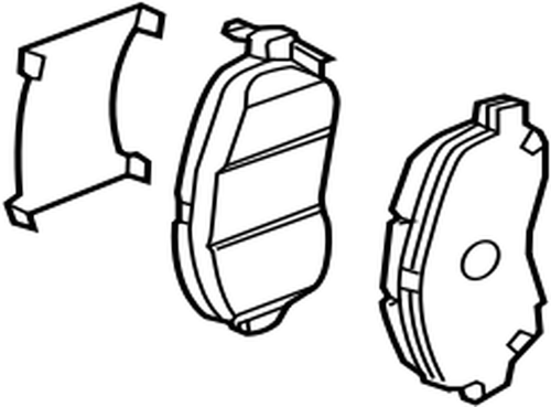 4605A486 Mitsubishi Pad set, fr brake 4605A486, New Genuine OEM Part | eBay