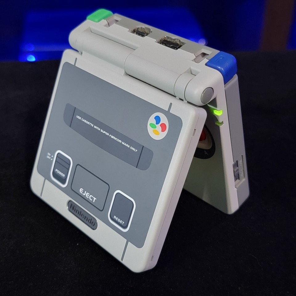 Super Famicom Gameboy Advance SP SNES With GBA SP Ips Backlit Screen | eBay