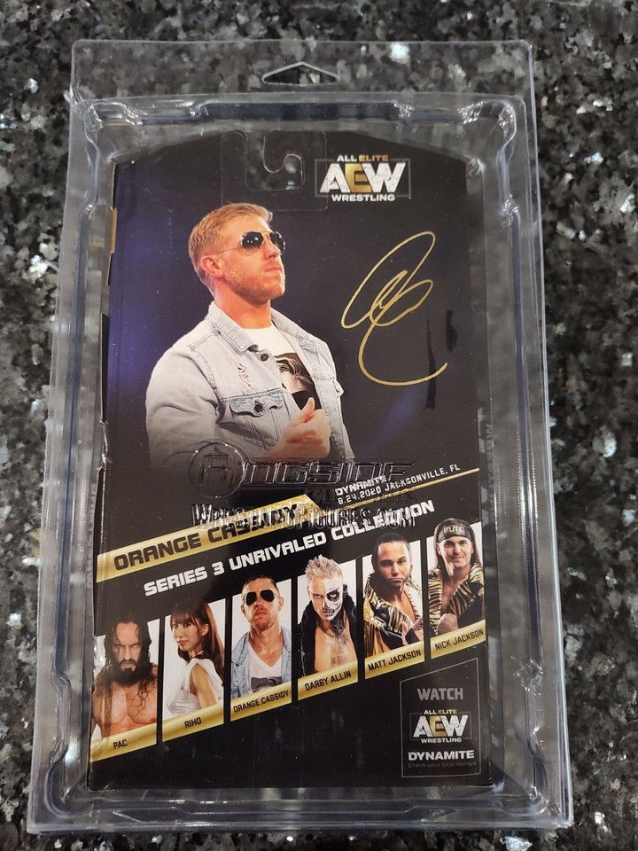 Orange Cassidy AEW Unrivaled Figure w/Defender Protector Case | eBay