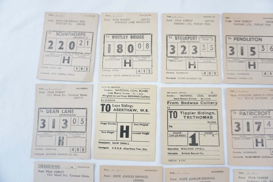 British Rail Railway Wagon Label x27 | eBay UK