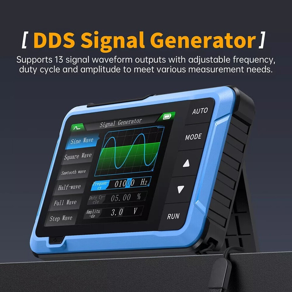 2-in-1 FNIRSI DSO510 48MS/s 10MHz Handheld Digital Oscilloscope Signal ...