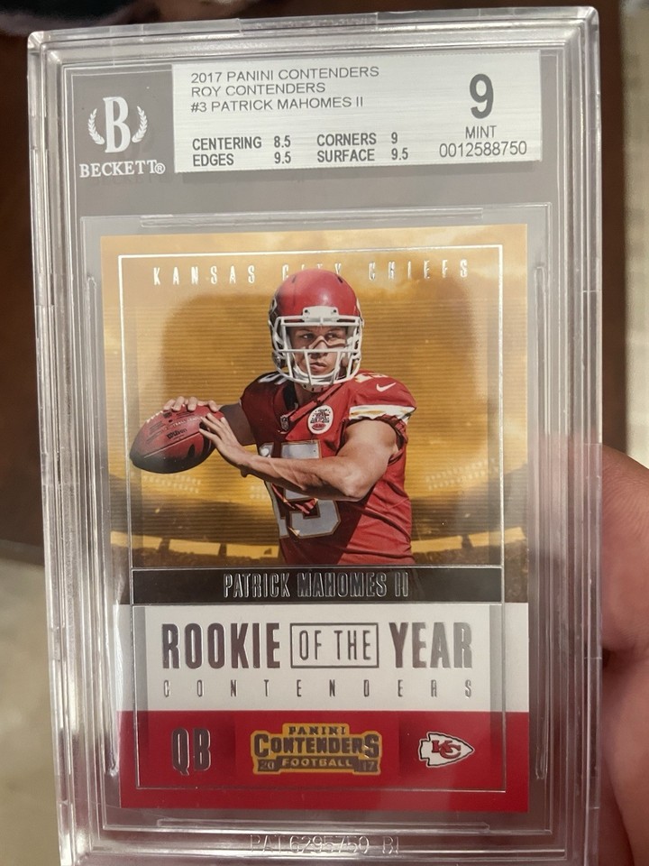 2017 Panini Contenders - Rookie of the Year Contenders Patrick Mahomes ...