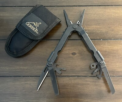 Gerber Made in USA Multi-Plier 600 Multi-Tool - Black with Sheath | eBay