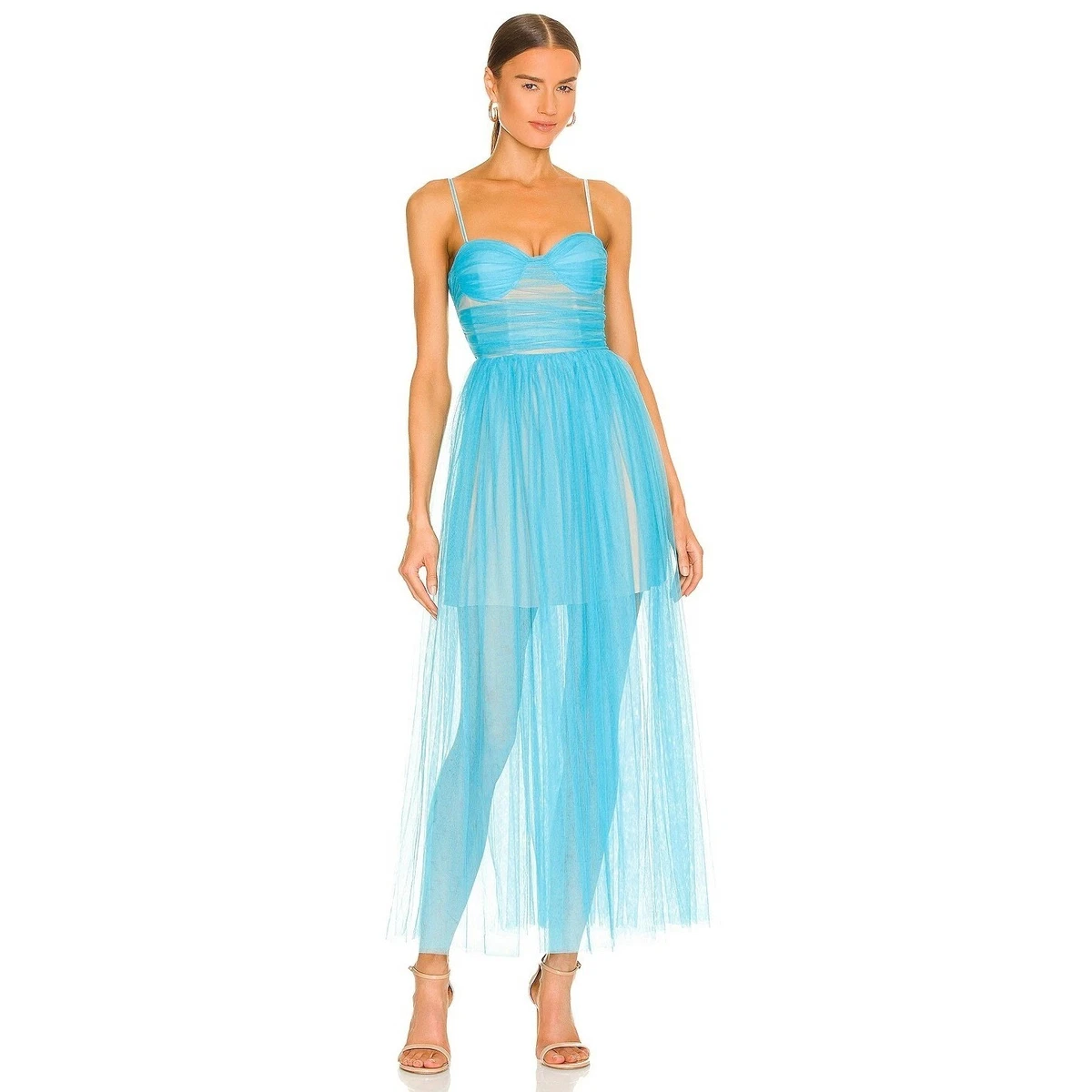 Turquoise Blue Color Dress