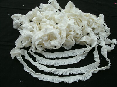 Ruffle Elastic--20 Yards---Used for Bridal Cutters/Scraps-- Crafters ...