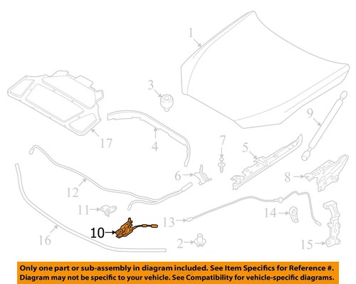 BMW OEM 19-24 228i Gran Coupe Hood Hood Components-Lock 51237468348 | eBay