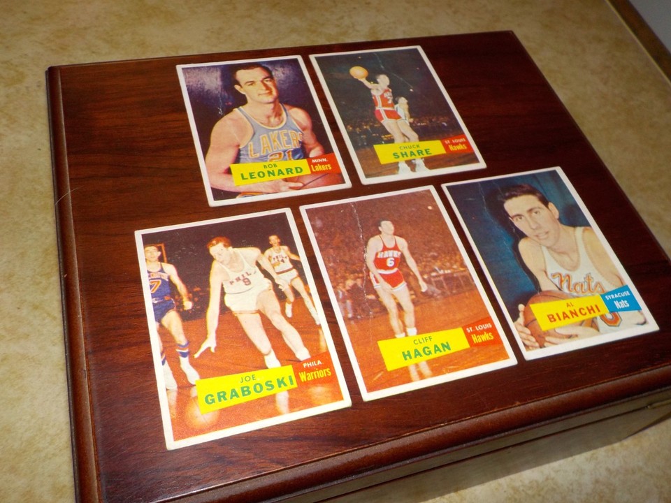 5-1957 Topps w/ HOF Cliff Hagan & Al Bianchi Rookies-Poor to Good-Cool ...