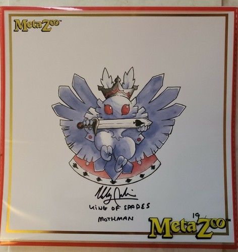 Metazoo Kickstarter Artist Signed Art Print Mothman!! King Of Spades ...