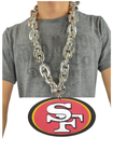 New NFL SAN FRANCISCO 49ERS Fan Chain Necklace Foam - PICK YOUR CHAIN ...
